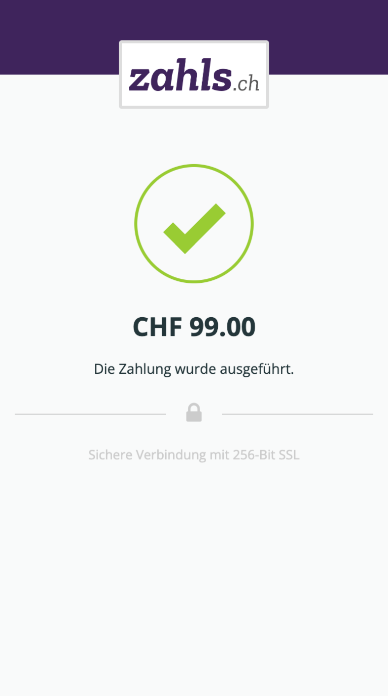 WooCommerce: Credit cards, TWINT, PostFinance with zahls.ch